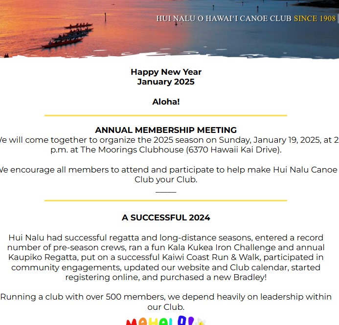 January 2025 – Happy New Year! – Hui Nalu Canoe Club